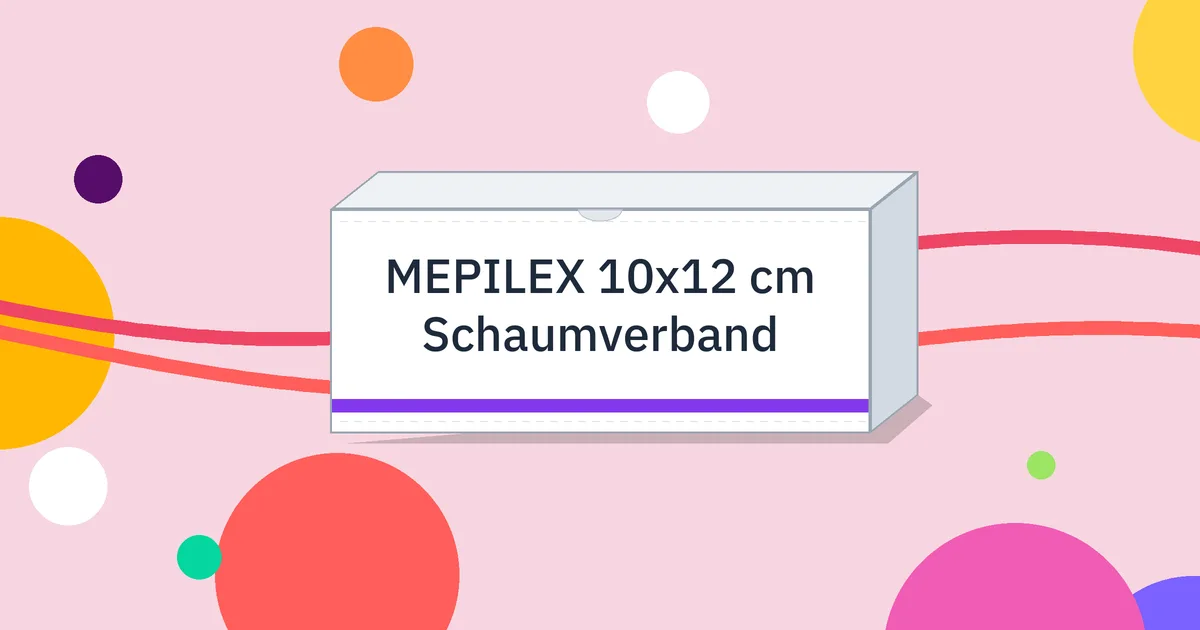 Symbolbild: Packung mit der Aufschrift MEPILEX 10x12 cm Schaumverband (PZN 12653428) – Verfügbarkeit und Bezug in Apotheken in Frankfurt am Main
