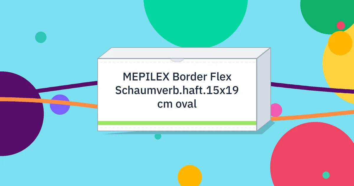 Symbolbild: Packung mit der Aufschrift MEPILEX Border Flex Schaumverb.haft.15x19 cm oval (PZN 16258893) – Verfügbarkeit und Bezug in Apotheken in Frankfurt am Main