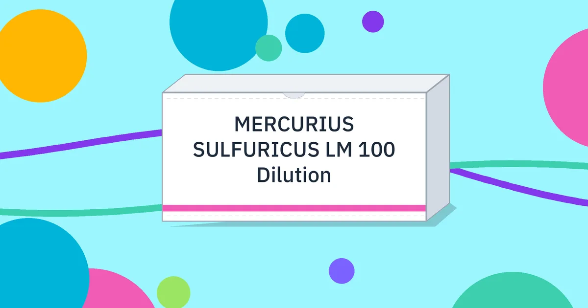 Symbolbild: Packung mit der Aufschrift MERCURIUS SULFURICUS LM 100 Dilution (PZN 12954839) – Verfügbarkeit und Bezug in Apotheken in Frankfurt am Main