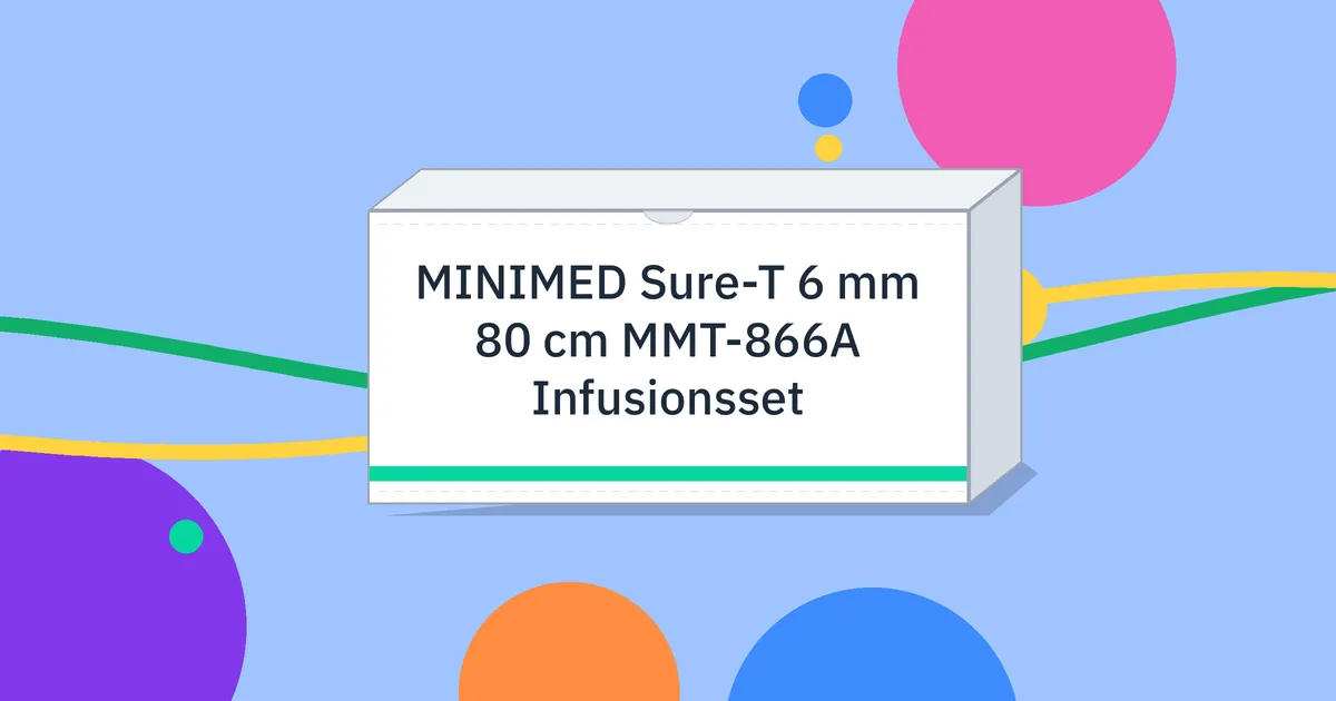 Symbolbild: Packung mit der Aufschrift MINIMED Sure-T 6 mm 80 cm MMT-866A Infusionsset (PZN 16759158) – Verfügbarkeit und Bezug in Apotheken in Frankfurt am Main
