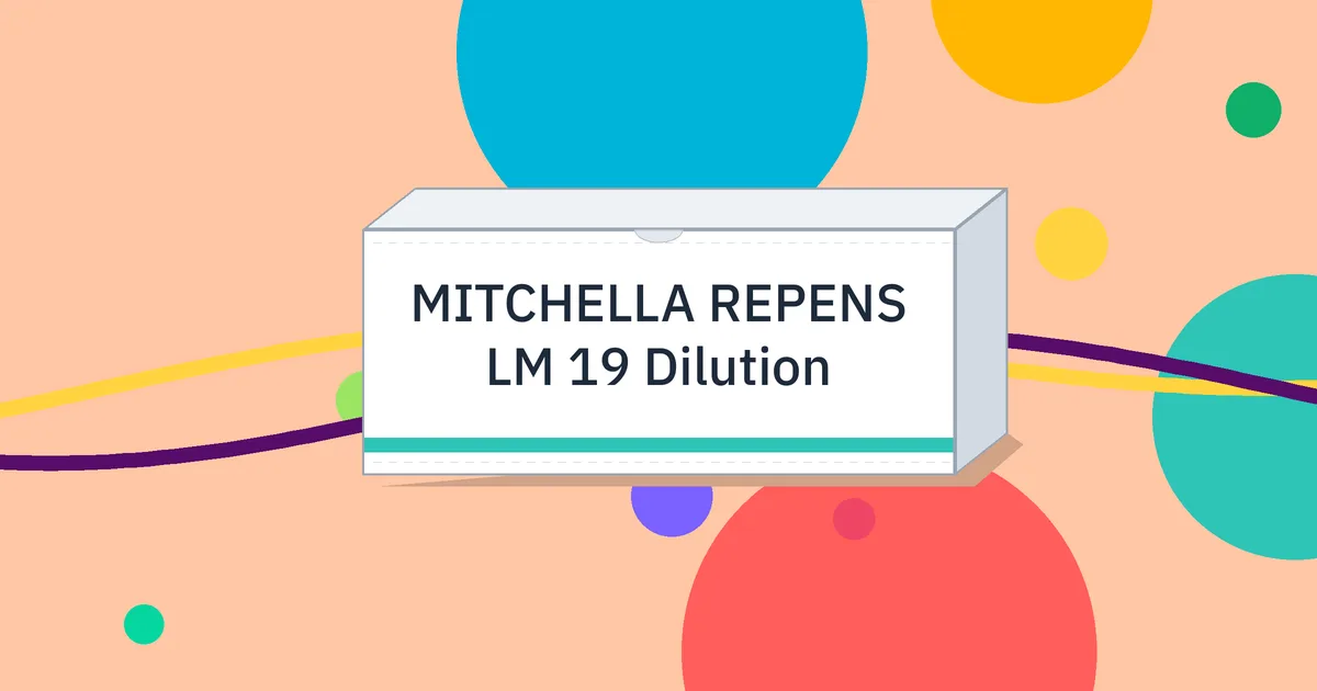 Symbolbild: Packung mit der Aufschrift MITCHELLA REPENS LM 19 Dilution (PZN 13609435) – Verfügbarkeit und Bezug in Apotheken in Frankfurt am Main