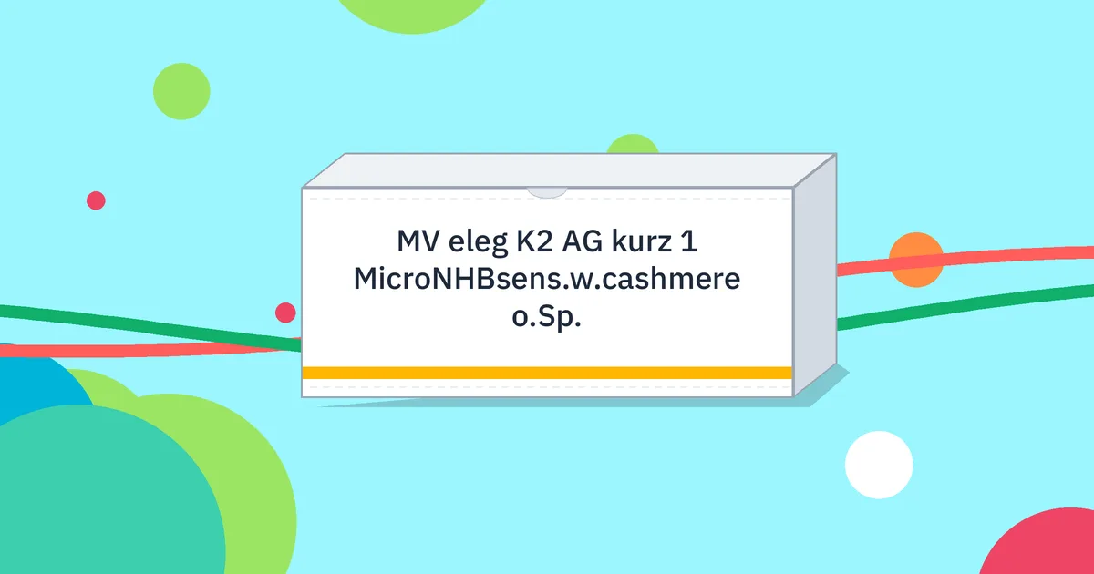 Symbolbild: Packung mit der Aufschrift MV eleg K2 AG kurz 1 MicroNHBsens.w.cashmere o.Sp. (PZN 15710606) – Verfügbarkeit und Bezug in Apotheken in Frankfurt am Main