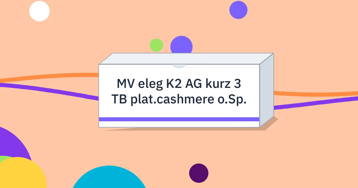Symbolbild: Packung mit der Aufschrift MV eleg K2 AG kurz 3 TB plat.cashmere o.Sp. (PZN 14672370) – Verfügbarkeit und Bezug in Apotheken in Frankfurt am Main
