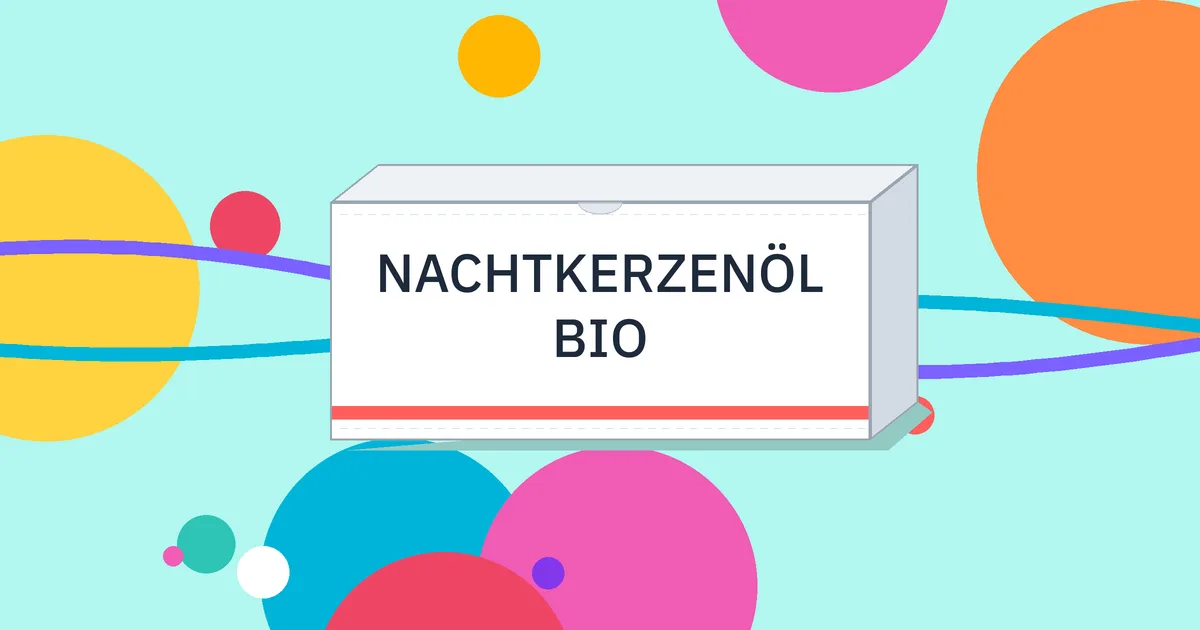 Symbolbild: Packung mit der Aufschrift NACHTKERZENÖL BIO (PZN 10757514) – Verfügbarkeit und Bezug in Apotheken in Frankfurt am Main