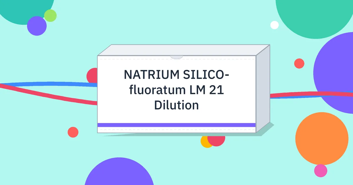 Symbolbild: Packung mit der Aufschrift NATRIUM SILICO-fluoratum LM 21 Dilution (PZN 13617340) – Verfügbarkeit und Bezug in Apotheken in Frankfurt am Main
