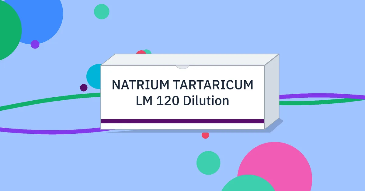 Symbolbild: Packung mit der Aufschrift NATRIUM TARTARICUM LM 120 Dilution (PZN 12968020) – Verfügbarkeit und Bezug in Apotheken in Frankfurt am Main