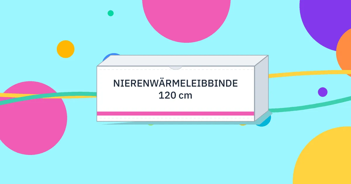 Symbolbild: Packung mit der Aufschrift NIERENWÄRMELEIBBINDE 120 cm (PZN 01731711) – Verfügbarkeit und Bezug in Apotheken in Frankfurt am Main