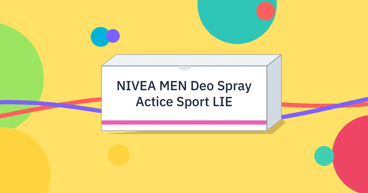 Symbolbild: Packung mit der Aufschrift NIVEA MEN Deo Spray Actice Sport LIE (PZN 20700024) – Verfügbarkeit und Bezug in Apotheken in Frankfurt am Main