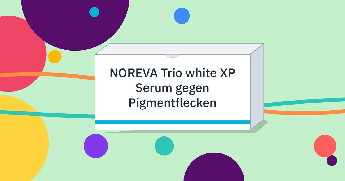 Symbolbild: Packung mit der Aufschrift NOREVA Trio white XP Serum gegen Pigmentflecken (PZN 16628976) – Verfügbarkeit und Bezug in Apotheken in Frankfurt am Main