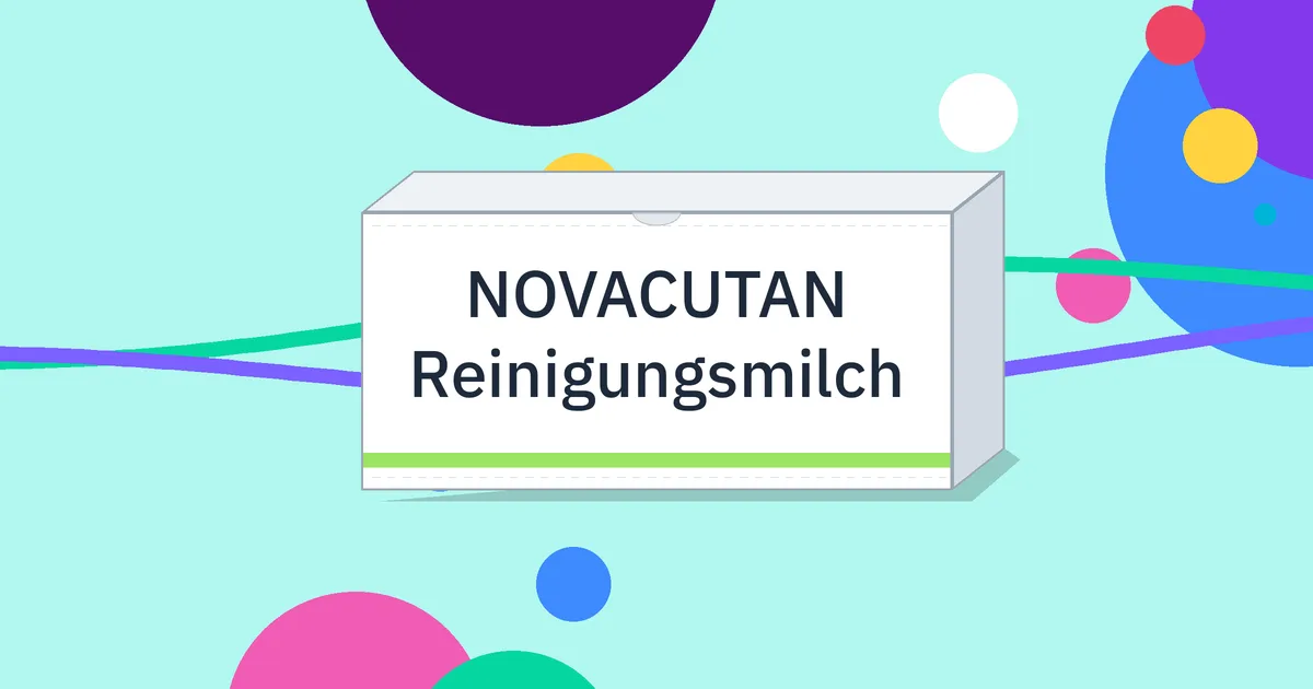 Symbolbild: Packung mit der Aufschrift NOVACUTAN Reinigungsmilch (PZN 02425985) – Verfügbarkeit und Bezug in Apotheken in Frankfurt am Main