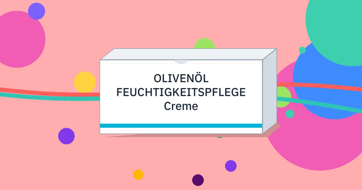 Symbolbild: Packung mit der Aufschrift OLIVENÖL FEUCHTIGKEITSPFLEGE Creme (PZN 05139352) – Verfügbarkeit und Bezug in Apotheken in Frankfurt am Main