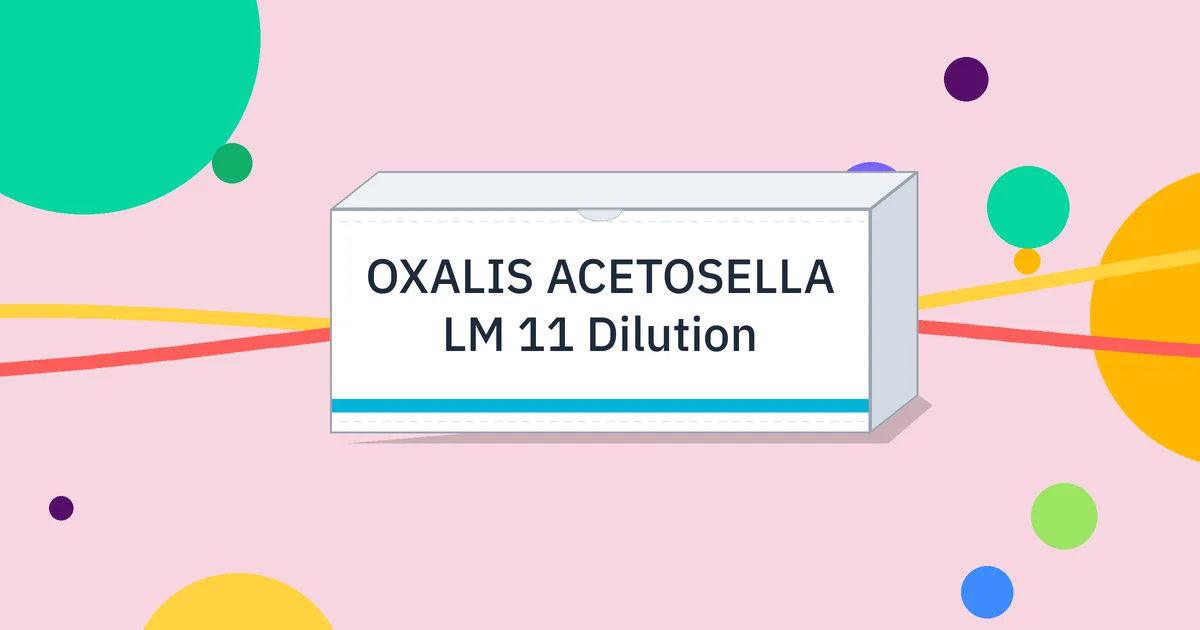 Symbolbild: Packung mit der Aufschrift OXALIS ACETOSELLA LM 11 Dilution (PZN 13628929) – Verfügbarkeit und Bezug in Apotheken in Frankfurt am Main