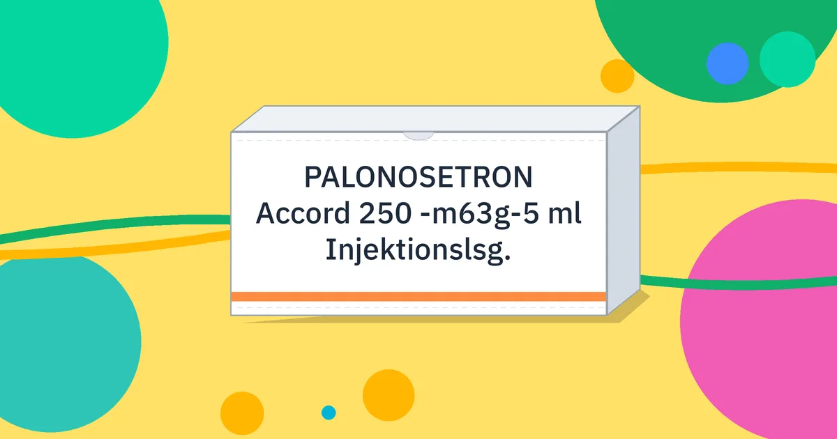 Symbolbild: Packung mit der Aufschrift PALONOSETRON Accord 250 -m63g-5 ml Injektionslsg. (PZN 18010507) – Verfügbarkeit und Bezug in Apotheken in Frankfurt am Main