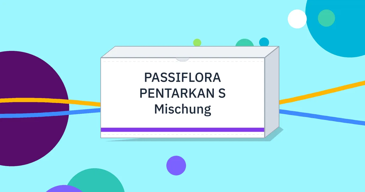 Symbolbild: Packung mit der Aufschrift PASSIFLORA PENTARKAN S Mischung (PZN 04780199) – Verfügbarkeit und Bezug in Apotheken in Frankfurt am Main