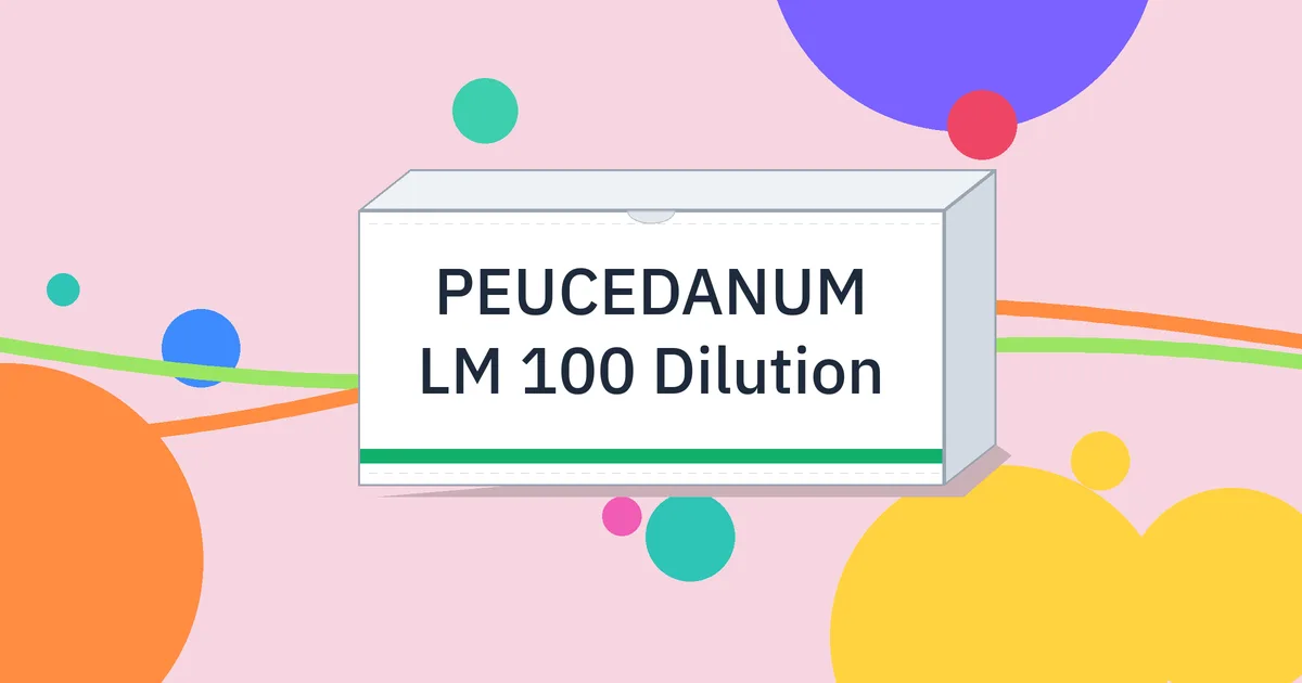 Symbolbild: Packung mit der Aufschrift PEUCEDANUM LM 100 Dilution (PZN 13636797) – Verfügbarkeit und Bezug in Apotheken in Frankfurt am Main