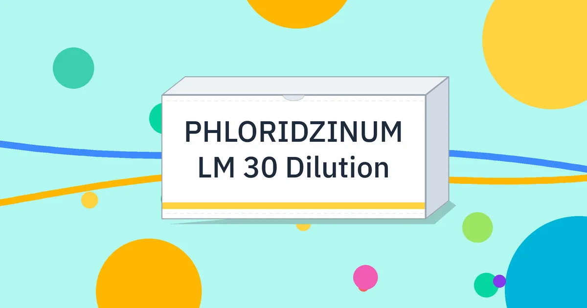 Symbolbild: Packung mit der Aufschrift PHLORIDZINUM LM 30 Dilution (PZN 13639459) – Verfügbarkeit und Bezug in Apotheken in Frankfurt am Main