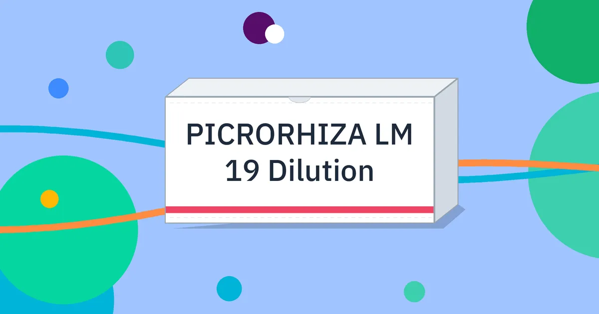 Symbolbild: Packung mit der Aufschrift PICRORHIZA LM 19 Dilution (PZN 13641686) – Verfügbarkeit und Bezug in Apotheken in Frankfurt am Main