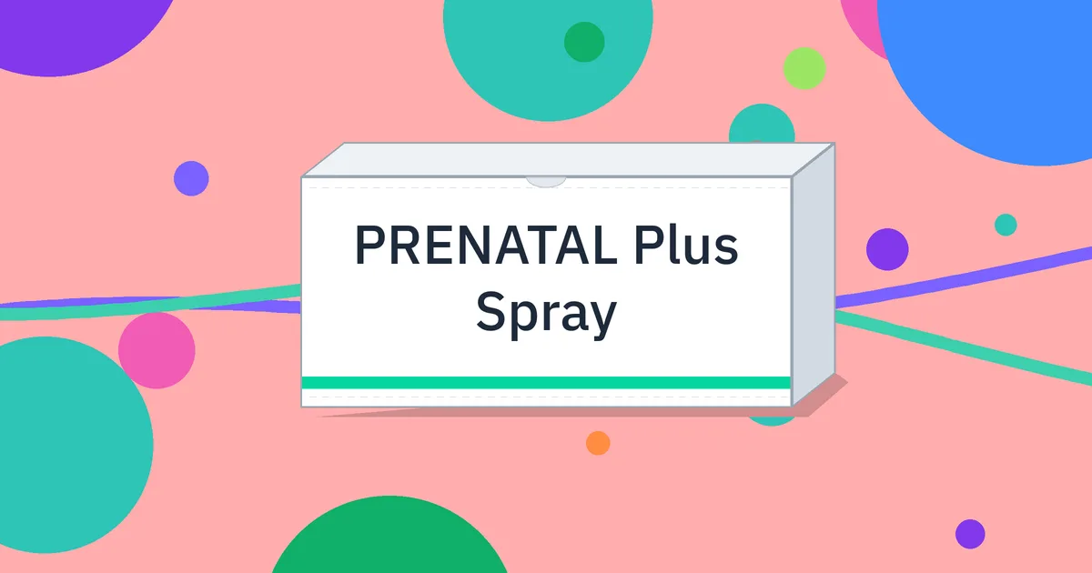 Symbolbild: Packung mit der Aufschrift PRENATAL Plus Spray (PZN 18719950) – Verfügbarkeit und Bezug in Apotheken in Frankfurt am Main
