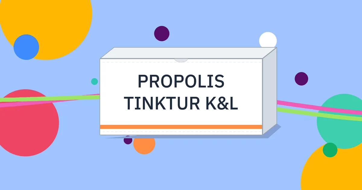 Symbolbild: Packung mit der Aufschrift PROPOLIS TINKTUR K&L (PZN 16900065) – Verfügbarkeit und Bezug in Apotheken in Frankfurt am Main
