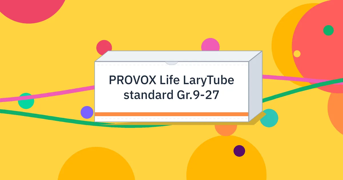 Symbolbild: Packung mit der Aufschrift PROVOX Life LaryTube standard Gr.9-27 (PZN 19625033) – Verfügbarkeit und Bezug in Apotheken in Frankfurt am Main