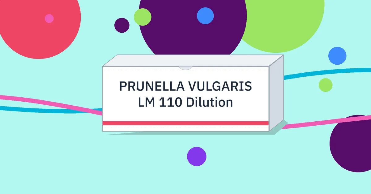 Symbolbild: Packung mit der Aufschrift PRUNELLA VULGARIS LM 110 Dilution (PZN 13669213) – Verfügbarkeit und Bezug in Apotheken in Frankfurt am Main