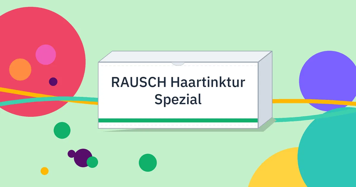Symbolbild: Packung mit der Aufschrift RAUSCH Haartinktur Spezial (PZN 03960309) – Verfügbarkeit und Bezug in Apotheken in Frankfurt am Main