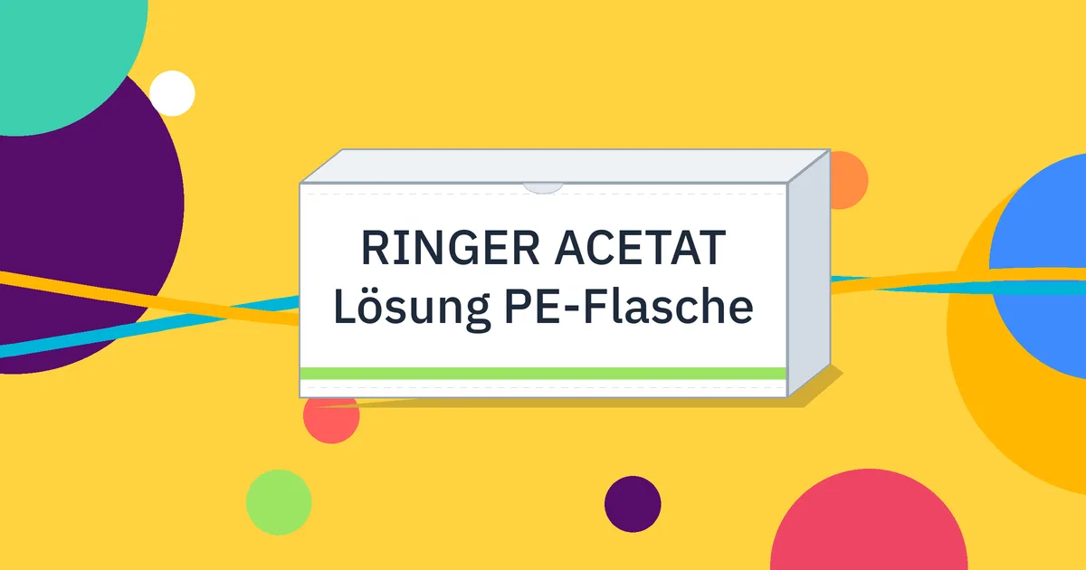 Symbolbild: Packung mit der Aufschrift RINGER ACETAT Lösung PE-Flasche (PZN 01331673) – Verfügbarkeit und Bezug in Apotheken in Frankfurt am Main