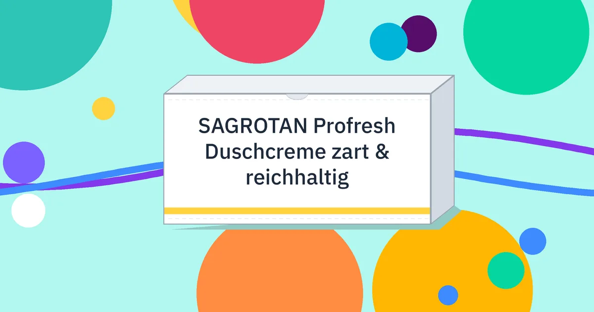 Symbolbild: Packung mit der Aufschrift SAGROTAN Profresh Duschcreme zart & reichhaltig (PZN 12309470) – Verfügbarkeit und Bezug in Apotheken in Frankfurt am Main