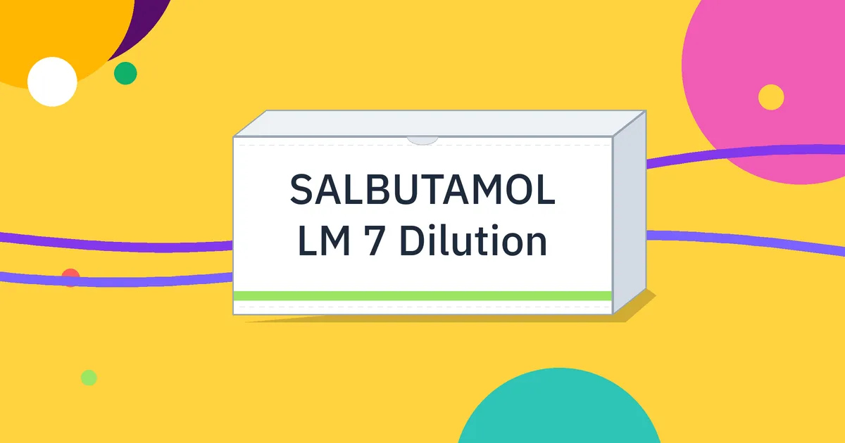 Symbolbild: Packung mit der Aufschrift SALBUTAMOL LM 7 Dilution (PZN 13177125) – Verfügbarkeit und Bezug in Apotheken in Frankfurt am Main