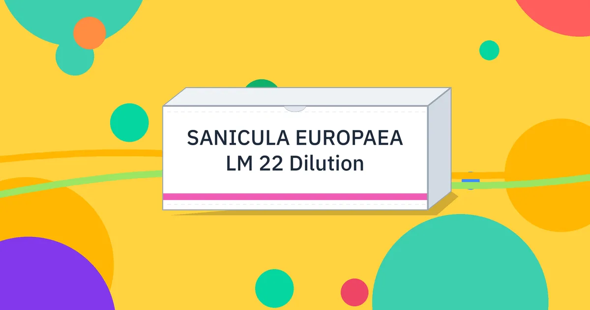 Symbolbild: Packung mit der Aufschrift SANICULA EUROPAEA LM 22 Dilution (PZN 13182310) – Verfügbarkeit und Bezug in Apotheken in Frankfurt am Main