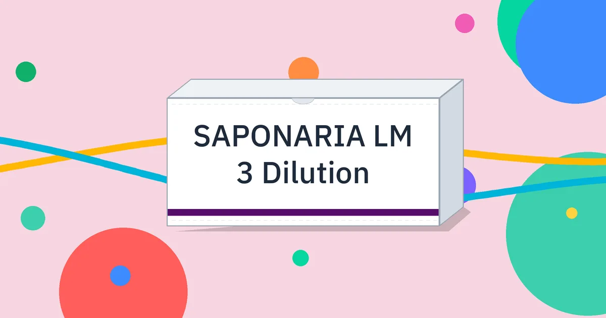 Symbolbild: Packung mit der Aufschrift SAPONARIA LM 3 Dilution (PZN 13686068) – Verfügbarkeit und Bezug in Apotheken in Frankfurt am Main