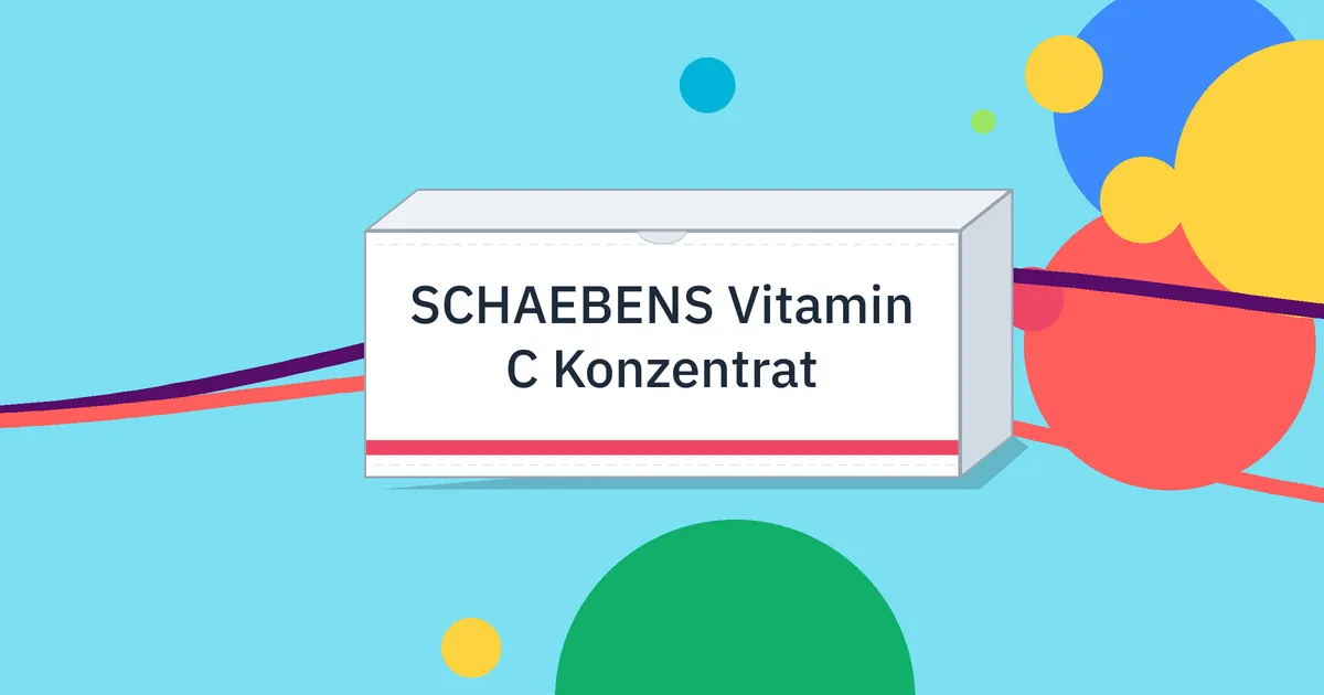 Symbolbild: Packung mit der Aufschrift SCHAEBENS Vitamin C Konzentrat (PZN 19342387) – Verfügbarkeit und Bezug in Apotheken in Frankfurt am Main