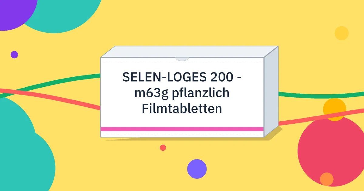 Symbolbild: Packung mit der Aufschrift SELEN-LOGES 200 -m63g pflanzlich Filmtabletten (PZN 18115815) – Verfügbarkeit und Bezug in Apotheken in Frankfurt am Main