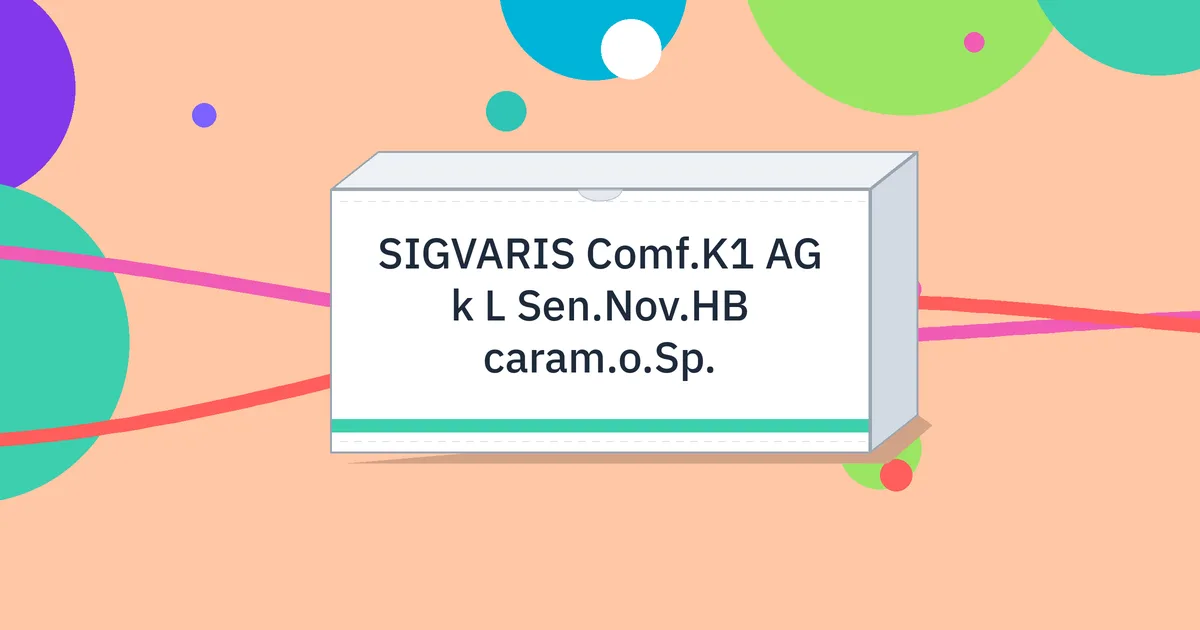 Symbolbild: Packung mit der Aufschrift SIGVARIS Comf.K1 AG k L Sen.Nov.HB caram.o.Sp. (PZN 17101320) – Verfügbarkeit und Bezug in Apotheken in Frankfurt am Main