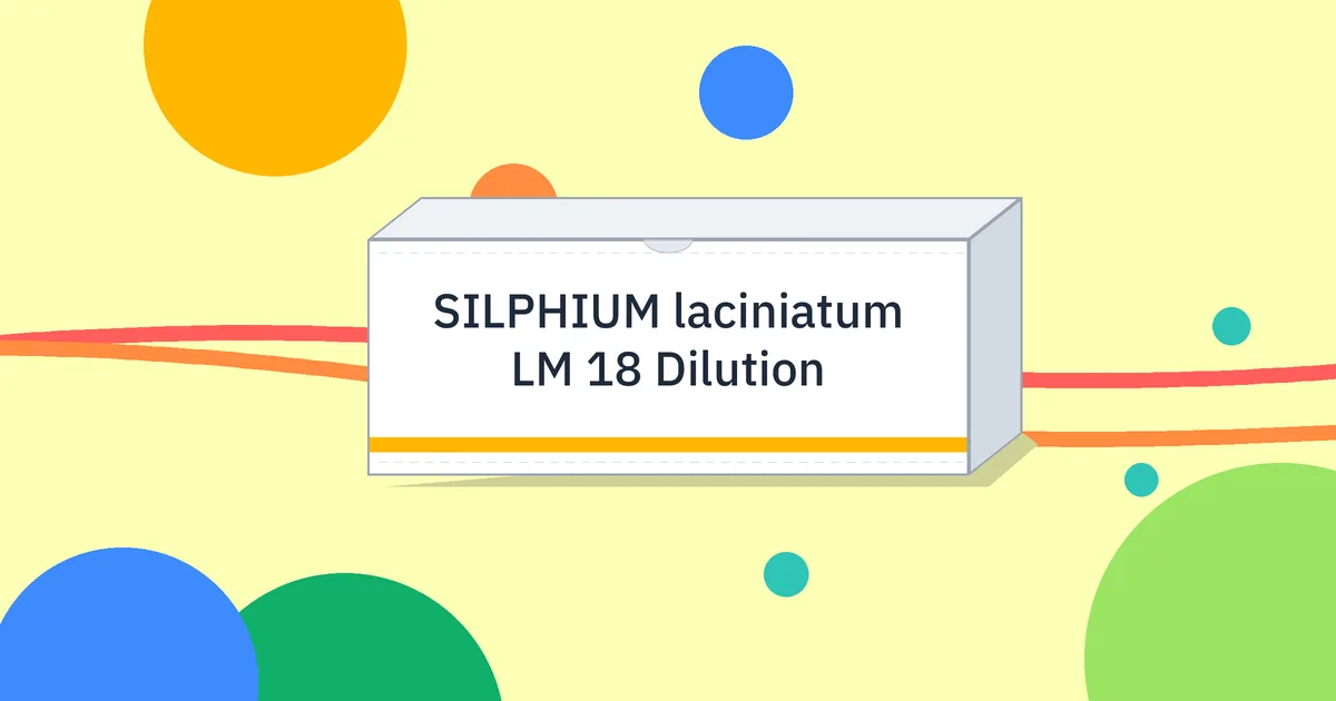 Symbolbild: Packung mit der Aufschrift SILPHIUM laciniatum LM 18 Dilution (PZN 13679192) – Verfügbarkeit und Bezug in Apotheken in Frankfurt am Main