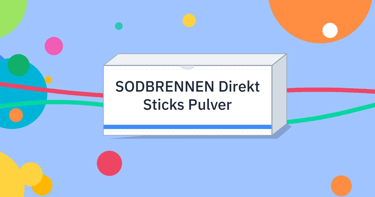 Symbolbild: Packung mit der Aufschrift SODBRENNEN Direkt Sticks Pulver (PZN 17936243) – Verfügbarkeit und Bezug in Apotheken in Frankfurt am Main