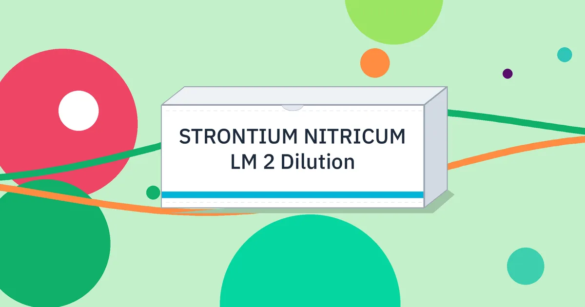 Symbolbild: Packung mit der Aufschrift STRONTIUM NITRICUM LM 2 Dilution (PZN 13204276) – Verfügbarkeit und Bezug in Apotheken in Frankfurt am Main