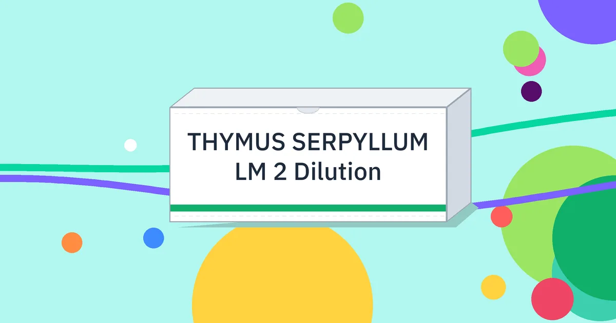 Symbolbild: Packung mit der Aufschrift THYMUS SERPYLLUM LM 2 Dilution (PZN 13222831) – Verfügbarkeit und Bezug in Apotheken in Frankfurt am Main