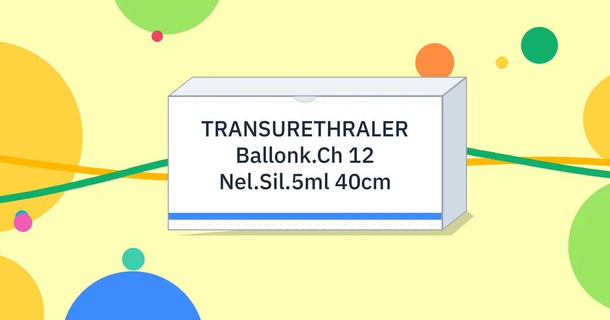 Symbolbild: Packung mit der Aufschrift TRANSURETHRALER Ballonk.Ch 12 Nel.Sil.5ml 40cm (PZN 04506340) – Verfügbarkeit und Bezug in Apotheken in Frankfurt am Main