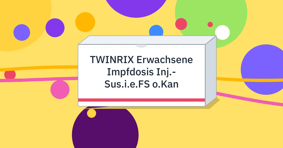 Symbolbild: Packung mit der Aufschrift TWINRIX Erwachsene Impfdosis Inj.-Sus.i.e.FS o.Kan (PZN 08926429) – Verfügbarkeit und Bezug in Apotheken in Frankfurt am Main