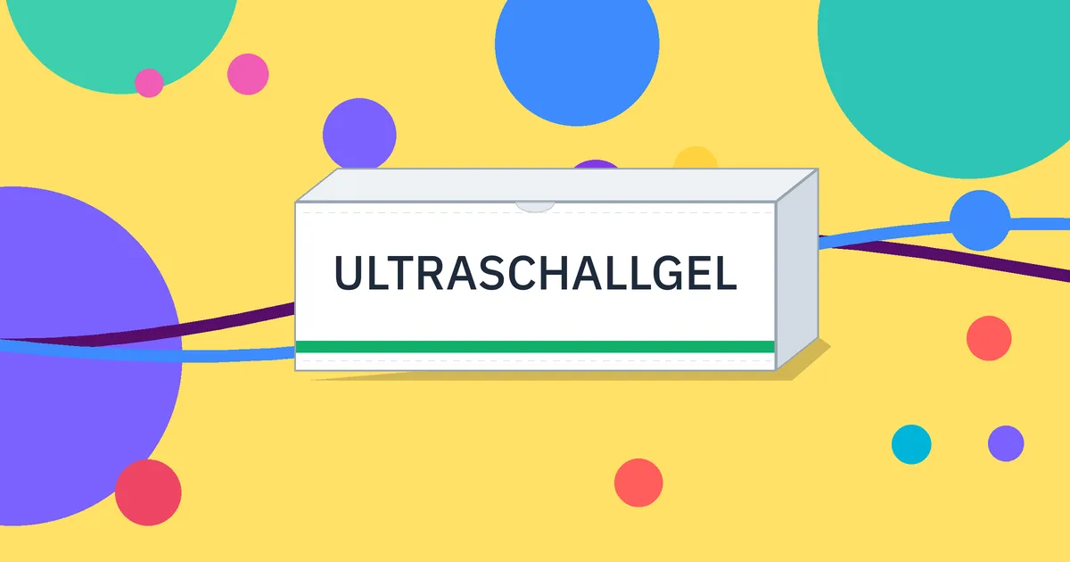 Symbolbild: Packung mit der Aufschrift ULTRASCHALLGEL (PZN 02079419) – Verfügbarkeit und Bezug in Apotheken in Frankfurt am Main