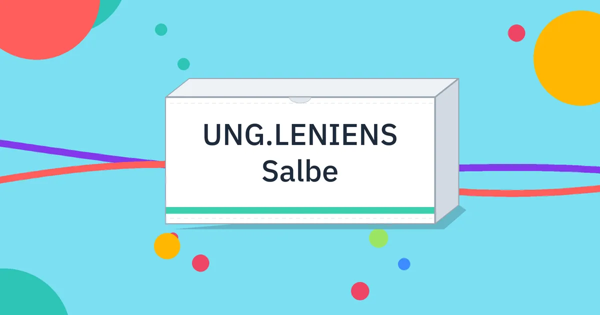 Symbolbild: Packung mit der Aufschrift UNG.LENIENS Salbe (PZN 18452576) – Verfügbarkeit und Bezug in Apotheken in Frankfurt am Main