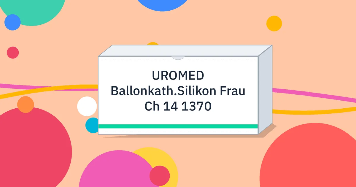 Symbolbild: Packung mit der Aufschrift UROMED Ballonkath.Silikon Frau Ch 14 1370 (PZN 03280879) – Verfügbarkeit und Bezug in Apotheken in Frankfurt am Main