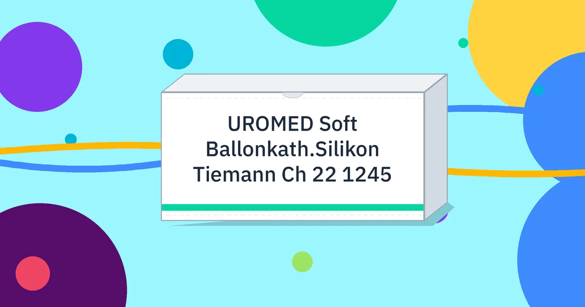 Symbolbild: Packung mit der Aufschrift UROMED Soft Ballonkath.Silikon Tiemann Ch 22 1245 (PZN 02422857) – Verfügbarkeit und Bezug in Apotheken in Frankfurt am Main