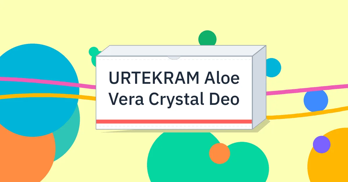 Symbolbild: Packung mit der Aufschrift URTEKRAM Aloe Vera Crystal Deo (PZN 20293613) – Verfügbarkeit und Bezug in Apotheken in Frankfurt am Main