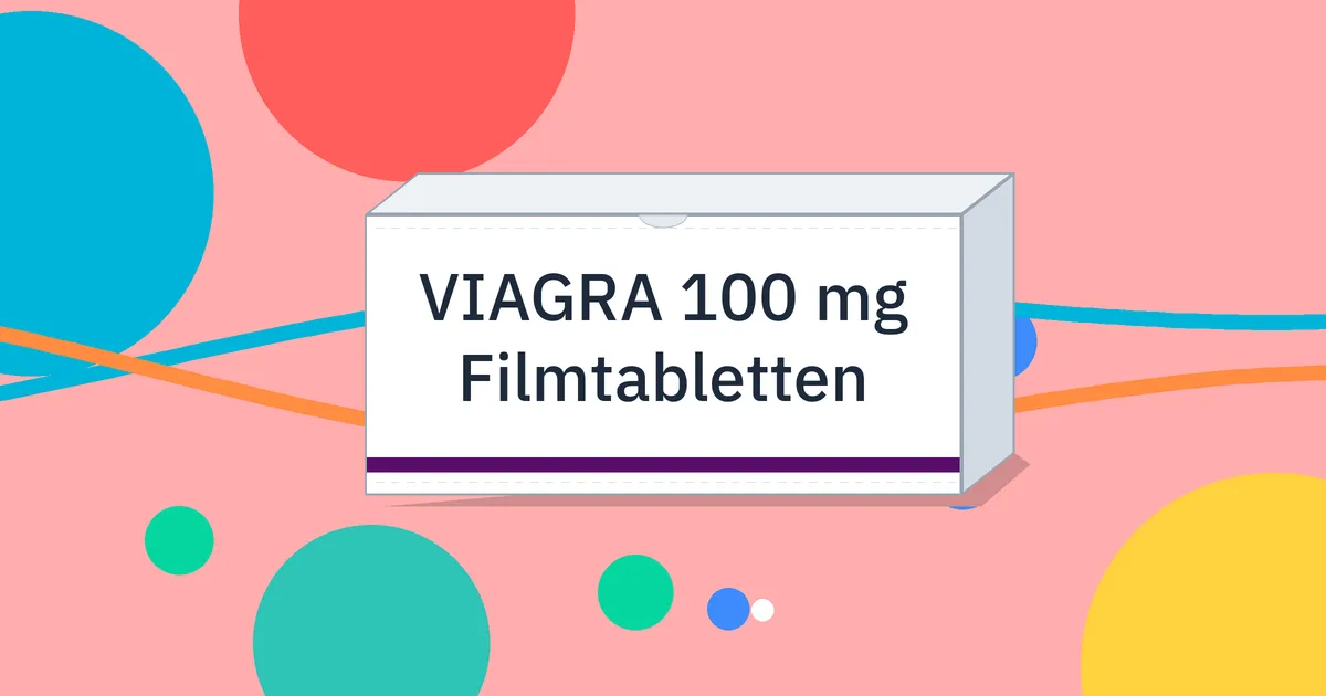 Symbolbild: Packung mit der Aufschrift VIAGRA 100 mg Filmtabletten (PZN 10743742) – Verfügbarkeit und Bezug in Apotheken in Frankfurt am Main