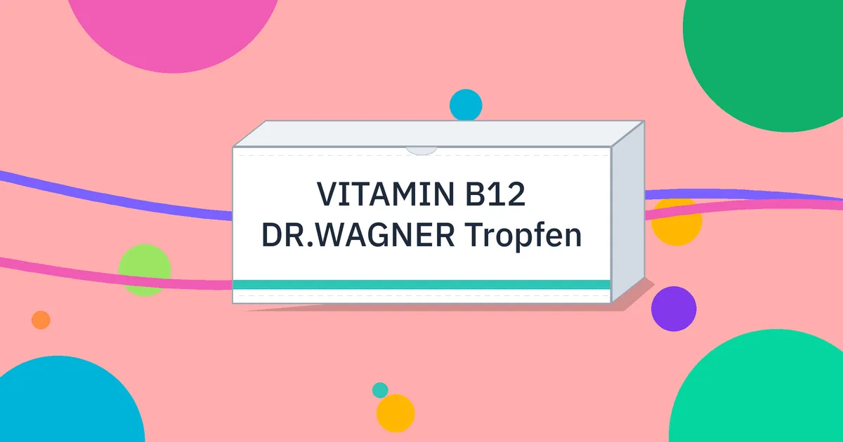Symbolbild: Packung mit der Aufschrift VITAMIN B12 DR.WAGNER Tropfen (PZN 11864293) – Verfügbarkeit und Bezug in Apotheken in Frankfurt am Main