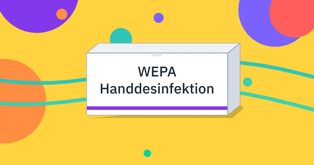 Symbolbild: Packung mit der Aufschrift WEPA Handdesinfektion (PZN 12567396) – Verfügbarkeit und Bezug in Apotheken in Frankfurt am Main