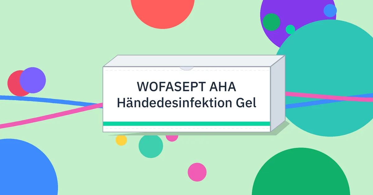 Symbolbild: Packung mit der Aufschrift WOFASEPT AHA Händedesinfektion Gel (PZN 00821286) – Verfügbarkeit und Bezug in Apotheken in Frankfurt am Main