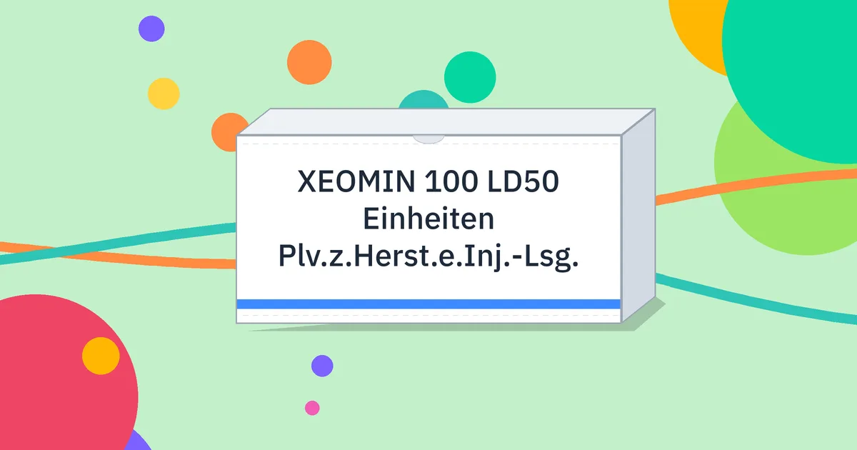 Symbolbild: Packung mit der Aufschrift XEOMIN 100 LD50 Einheiten Plv.z.Herst.e.Inj.-Lsg. (PZN 17981522) – Verfügbarkeit und Bezug in Apotheken in Frankfurt am Main